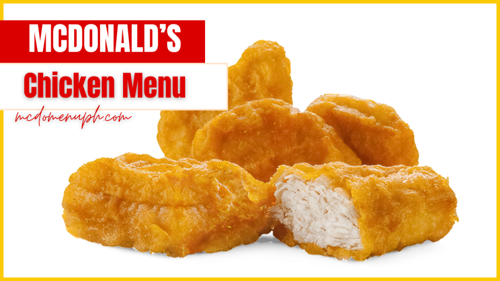 McDo Chicken Menu Prices in Philippines 2024