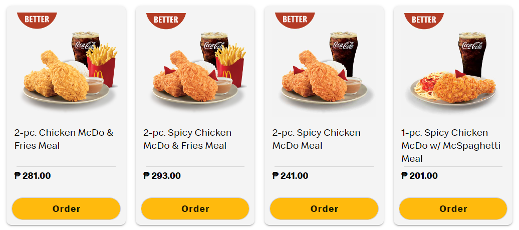 McDo Chicken Menu Prices in Philippines 2024