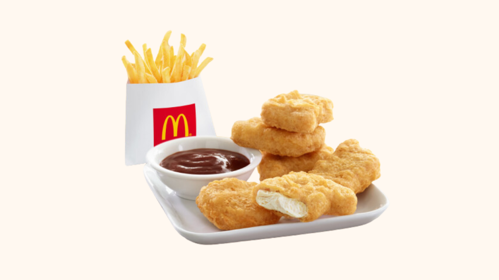 McDo 6pc. Chicken McNuggets with Fries Price and Calories