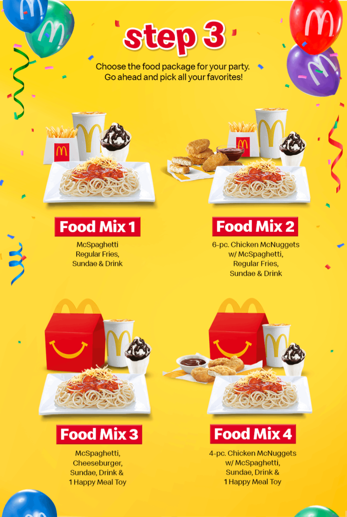 McDo Party Package 2024 with Party Box in Just ₱1,699