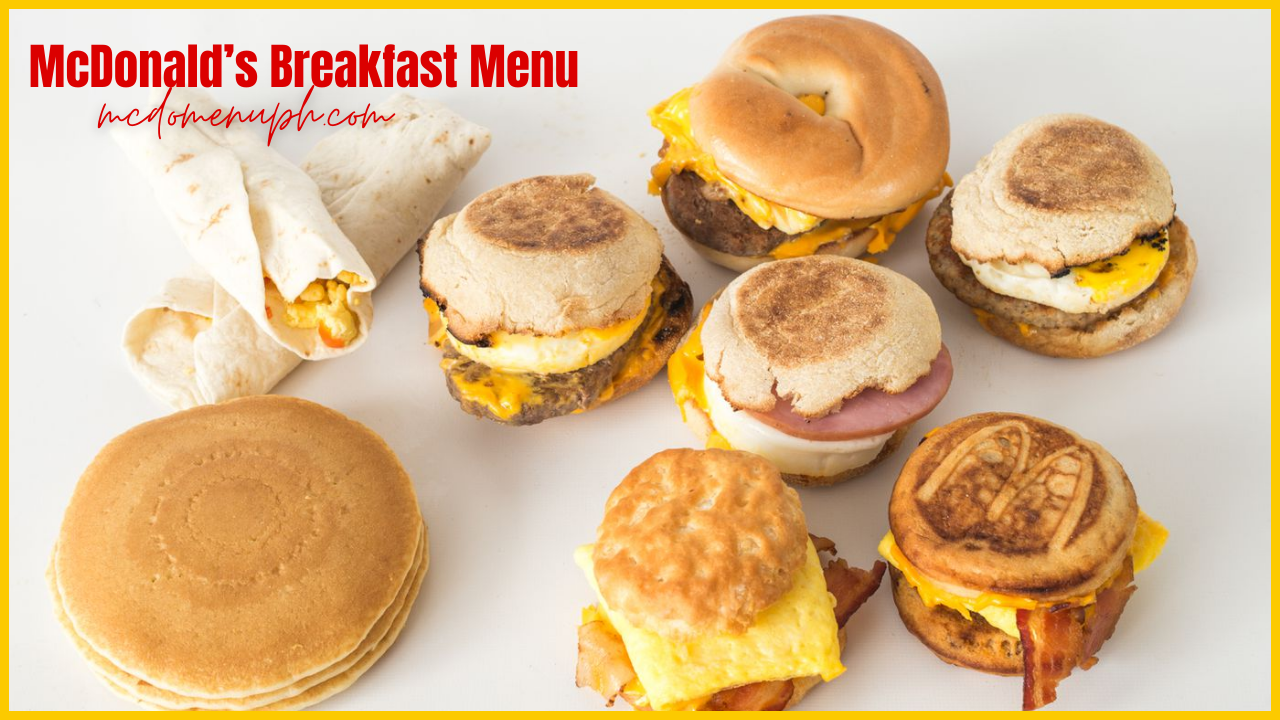 Mcdonald's Breakfast Menu with Prices 2024 in USA